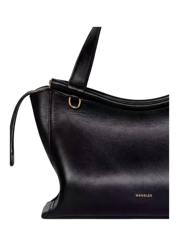 WANDLER Ida Leather Shoulder Bag - Black