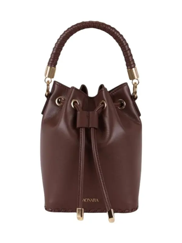 SAONARA BRAND Mini Bucket Bag Chocolat Leather - Brown