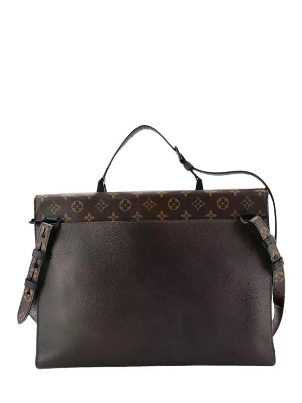 LOUIS VUITTON Robusto Briefcase Monogram Canvas And Taiga Leather Business Bag - Brown