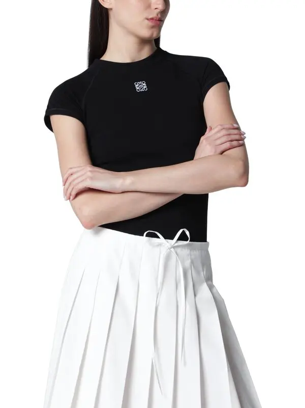 Loewe Small-fit Cotton-blend T-shirt - Black