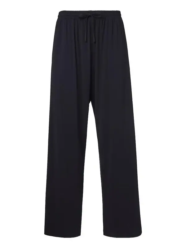 Gucci Jersey Wide-leg Pants - Black