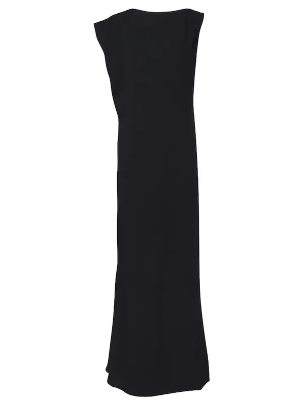 Jacquemus Drapee Jersey Maxi Dress - Black