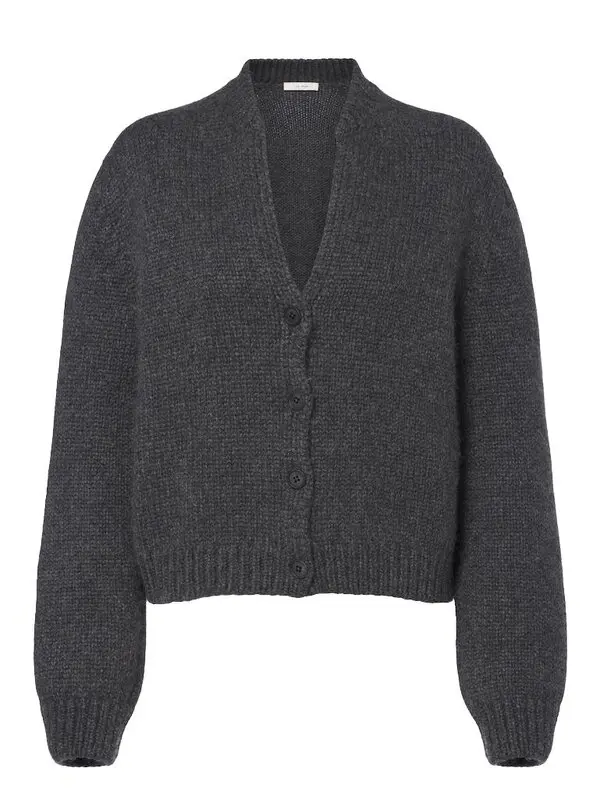 THE ROW Poynta Cashmere Cardigan - Grey