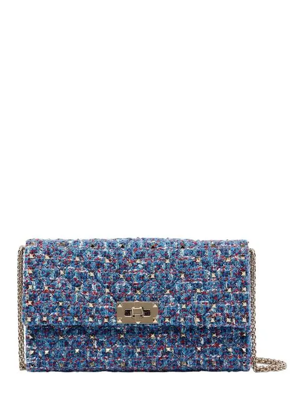 Valentino Garavani Rockstud Spike Tweed Shoulder Bag - Multicoloured