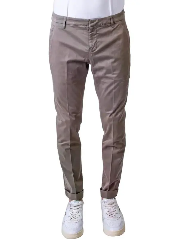 DONDUP Gaubert Slim-fit Turn-up Trousers - Brown