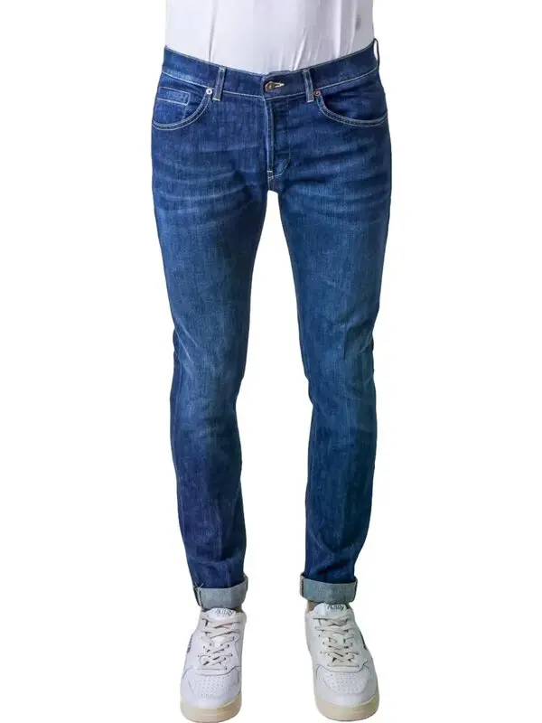 DONDUP George Faded-effect Slim-fit Jeans - Blue