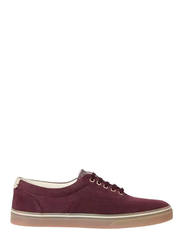 Brunello Cucinelli Suede Sneakers - Red