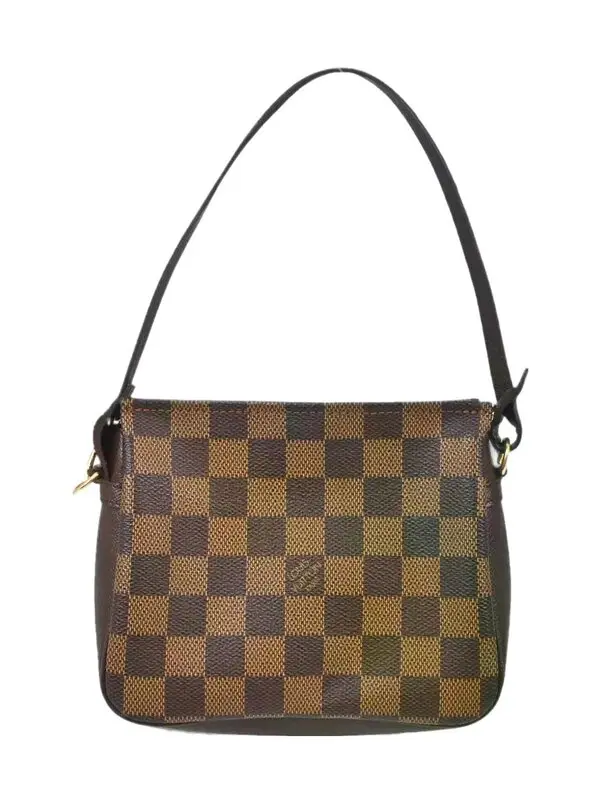 LOUIS VUITTON 2002 Damier Ebène Trousse Shoulder Bag - Brown