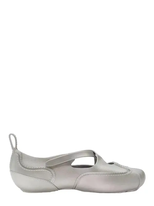 Melissa Aira Ballet Flats With Touch-strap Fastening - Grey