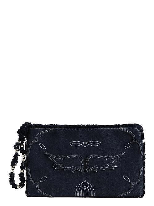 Zadig&Voltaire Angel Western Denim Pouch - Silent