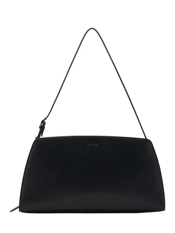 THE ROW Dalia Leather Baguette Bag - Black