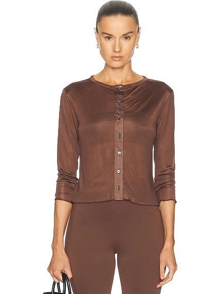 THE PARK Hazel Cardigan - Chocolate
