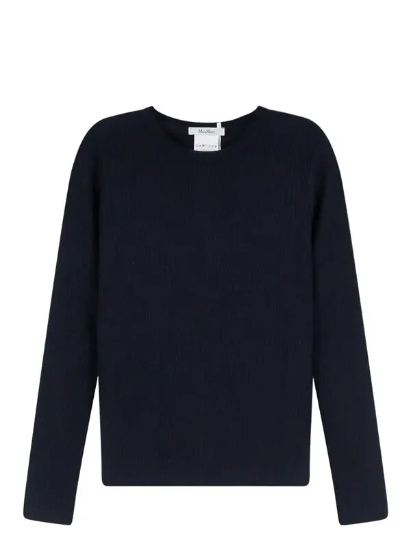 Max Mara Mxmsalmone Lyocell And Silk T-shirt - Blue