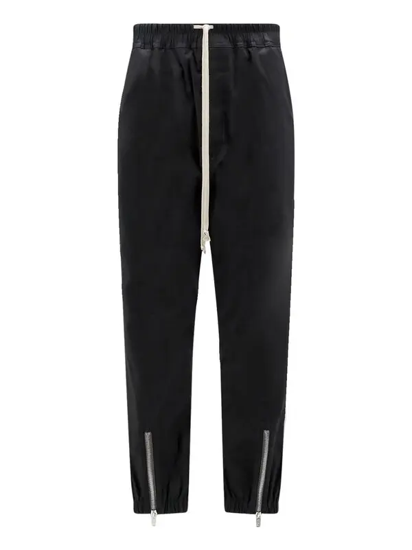Rick Owens Tecuatl Track Cotton Blend Pants - Black