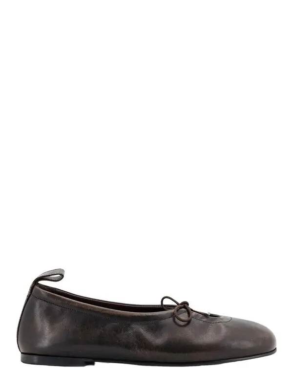 ALOHAS Rosalind Leather Ballerinas - Brown