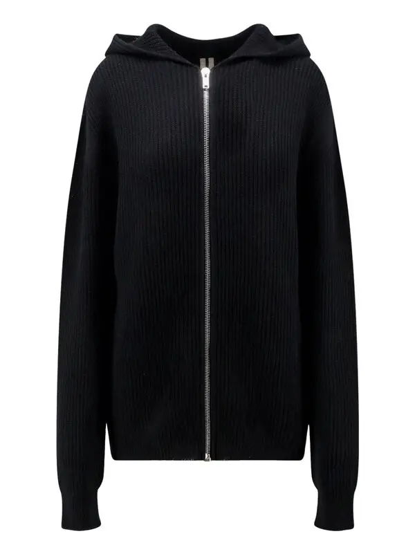 Rick Owens Virgin Wool Sweatshirt - Black