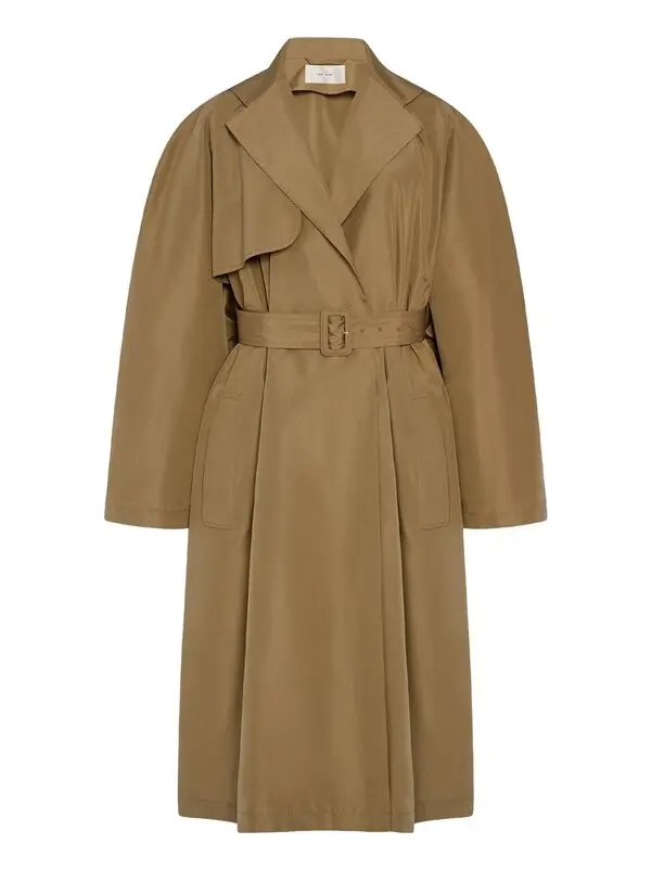 THE ROW Amapola Ultrafine Silk Trench Coat - Beige