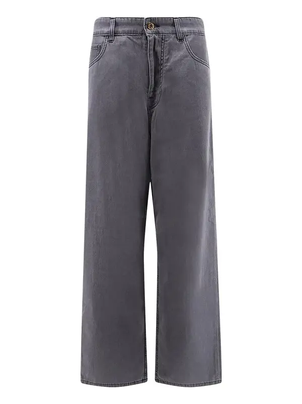 Miu Miu Light Denim Trousers - Grey