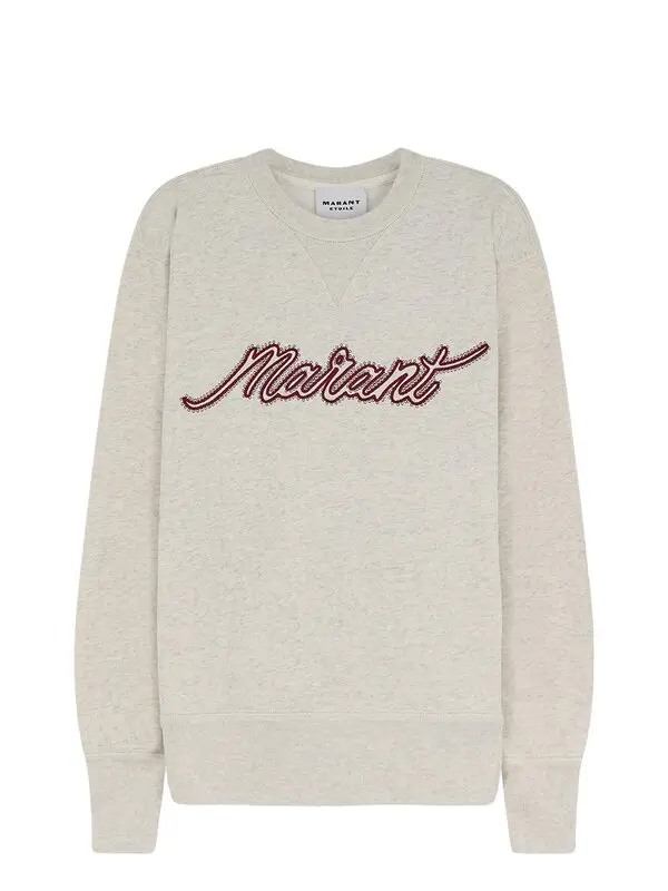 MARANT ETOILE Embroidered Sweatshirt - Beige