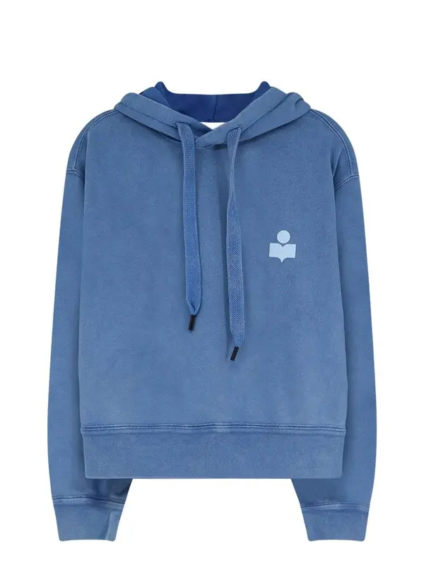 MARANT ETOILE Salmy Recycled Cotton Blend Sweatshirt - Blue