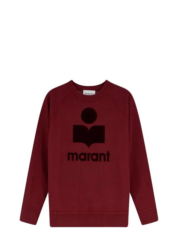 MARANT ETOILE Milly Ny Recycled Cotton Sweatshirt - Red