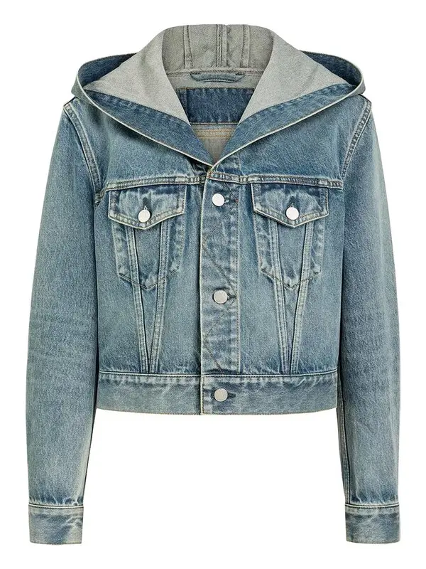 Alaïa Trucker Denim Jacket - Blue