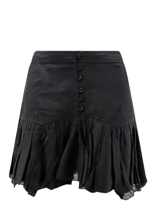 MARANT ETOILE Daneen Organic Cotton And Viscose Skirt - Black