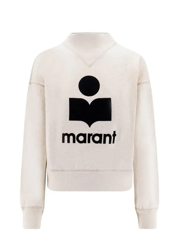 MARANT ETOILE Moby Recycled Material Sweatshirt - Beige
