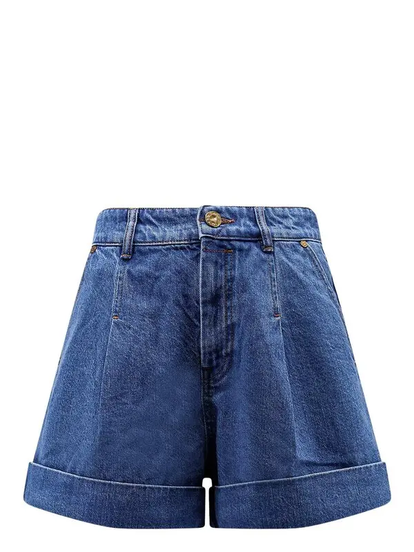 Zimmermann Tailored Denim Shorts - Blue