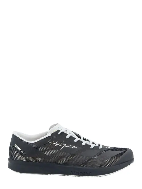 ADIDAS Y-3 Mesh Sneakers With Embroidered Logo - Black