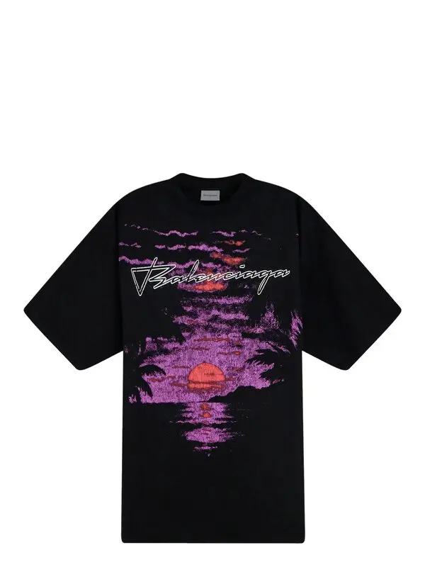 Balenciaga Dream Cotton T-shirt - Black