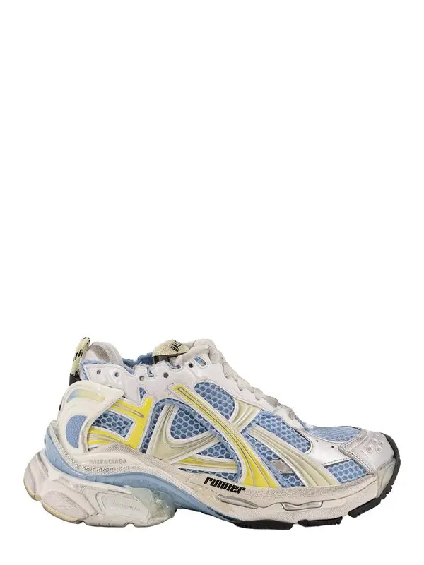Balenciaga Low-top Runner Mesh Sneakers - Multicolor