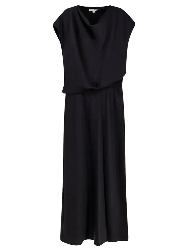 Vince Satin Long Dress - Black