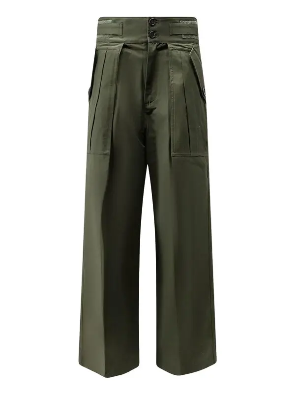 THE FRANKIE SHOP Tova Cargo Cotton Trousers - Green