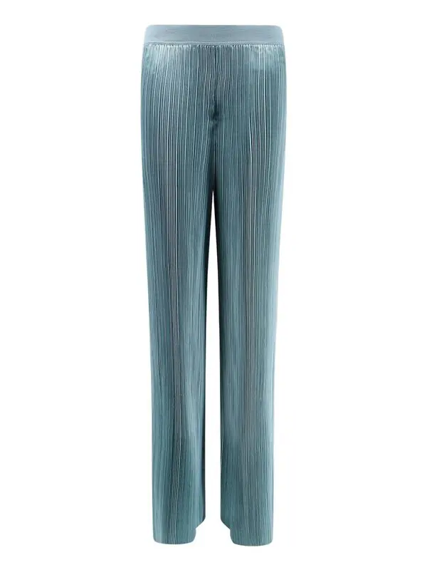 JOSEPH Amber Pleated Wide Leg Trousers - Blue
