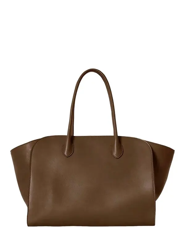 THE ROW Marlo 14 Leather Shoulder Bag - Brown