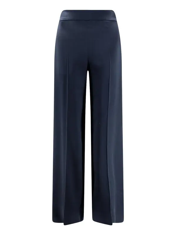 JOSEPH Silk Wide Leg Trousers - Blue
