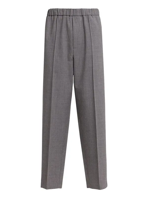 SEVEN GAUGE Light Wool Trousers - Grey