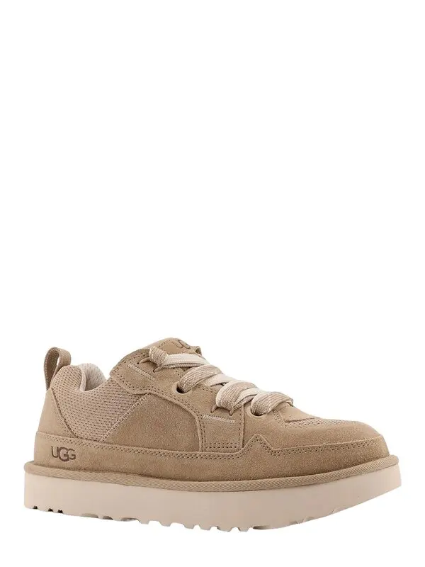 UGG Suede Lace-up Sneakers - Beige
