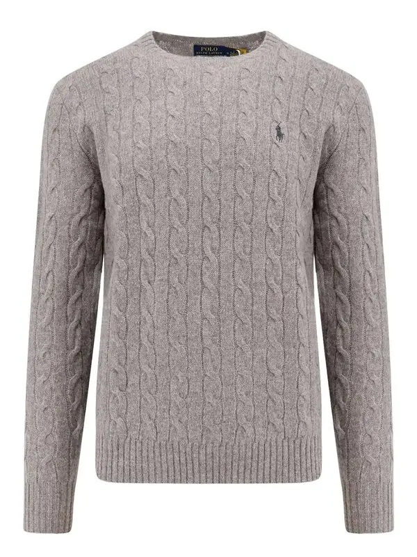 Polo Ralph Lauren Wool An Cashmere Cable Knit Sweater - Grey