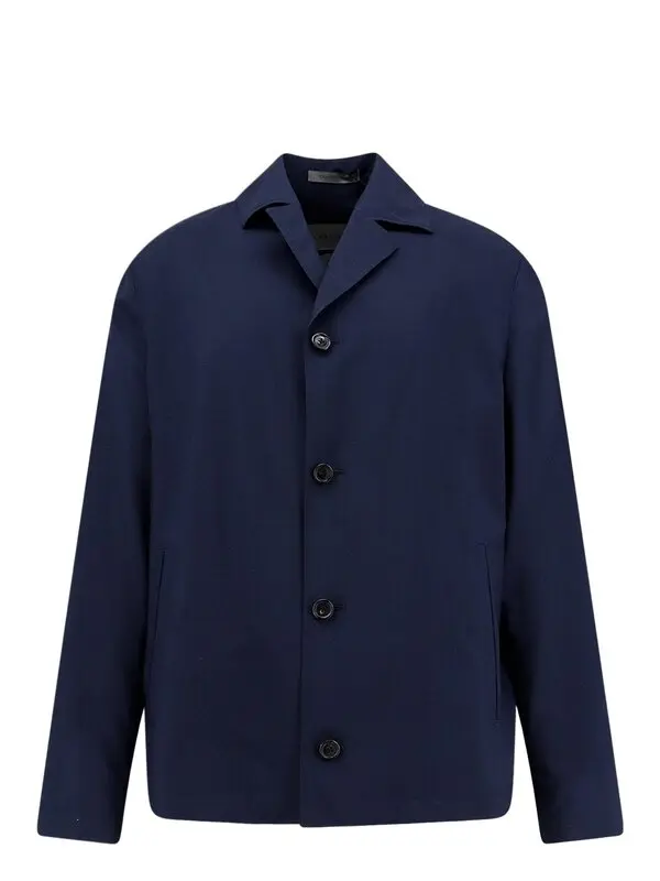 Corneliani Edge Virgin Wool And Silk Jacket - Blue