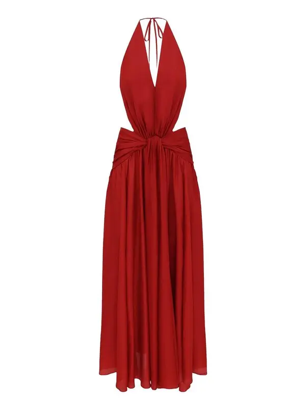Zimmermann Indra Silk Dress - Red