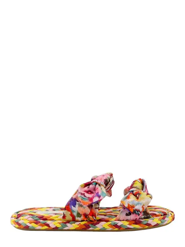 Zimmermann Raffia Carousel Sandals With Bow Detailing - Multicolor