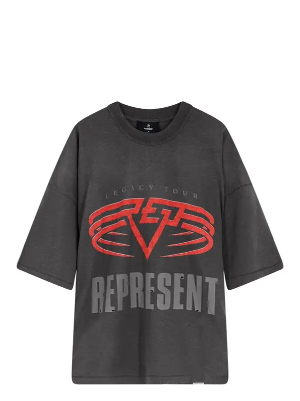 REPRESENT Living Legacy Reversible Organic Cotton And Hemp T-shirt - Grey
