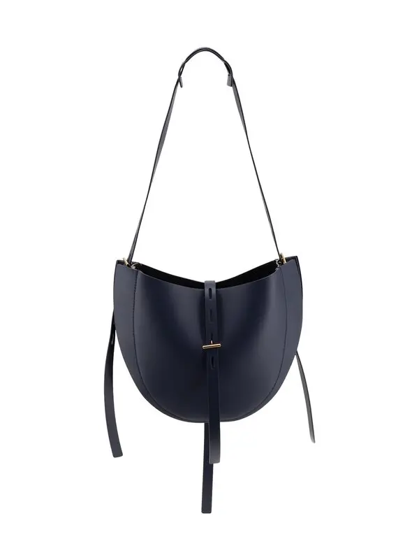 MINOBOSSI Lizzie Leather Shoulder Bag - Blue