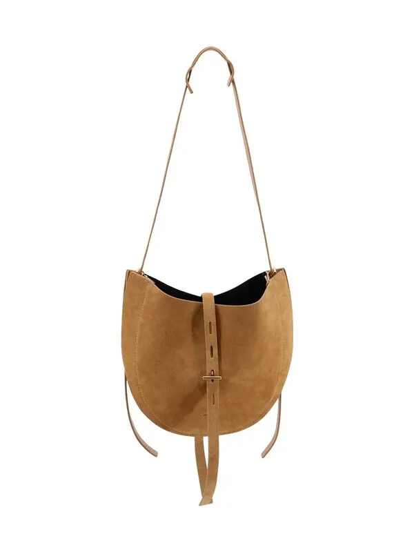 MINOBOSSI Suede Cross Body Bag - Beige