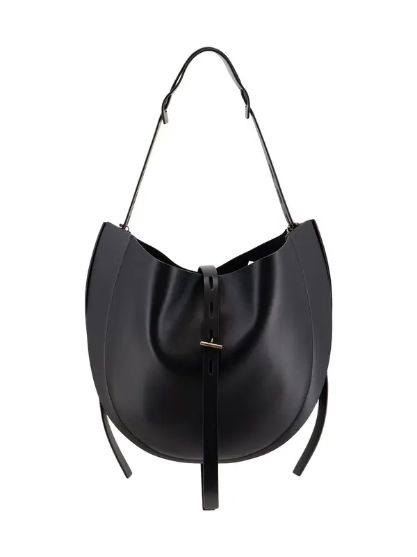 MINOBOSSI Liz Leather Crossbody Bag - Black
