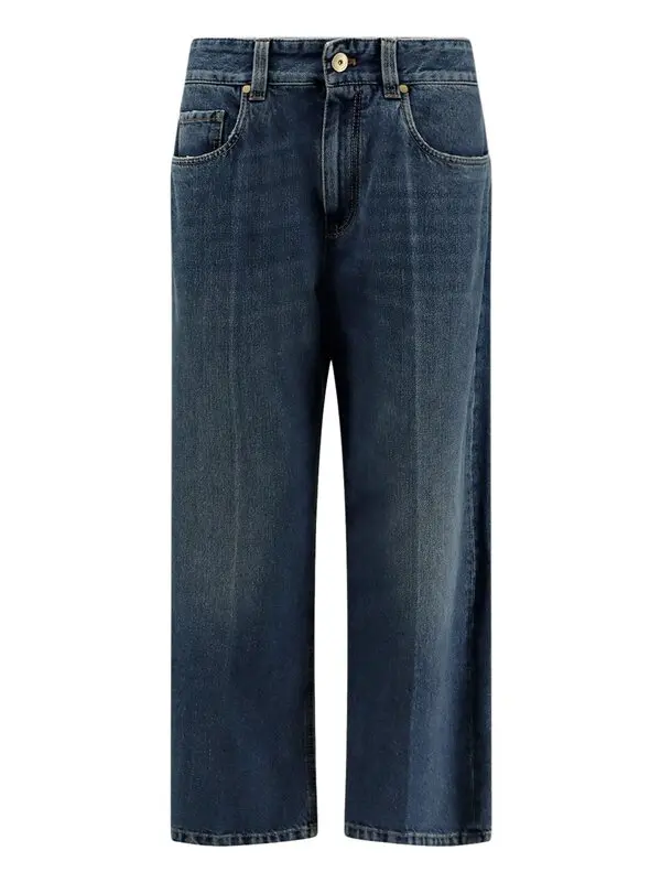 Brunello Cucinelli Contemporary Square Jeans - Blue