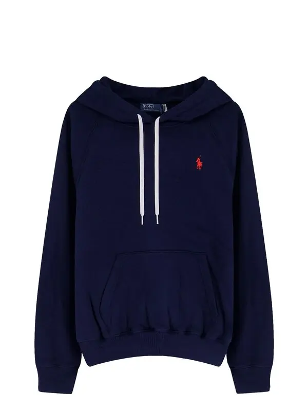 Polo Ralph Lauren Cotton Blend Sweatshirt With Embroidered Logo - Blue