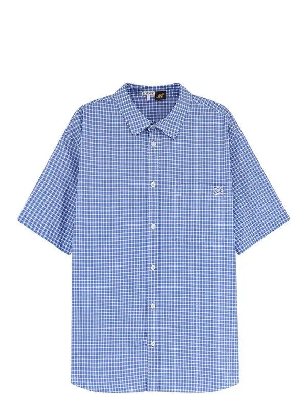 Loewe Paula's Ibiza Madras Cotton Shirt - Blue